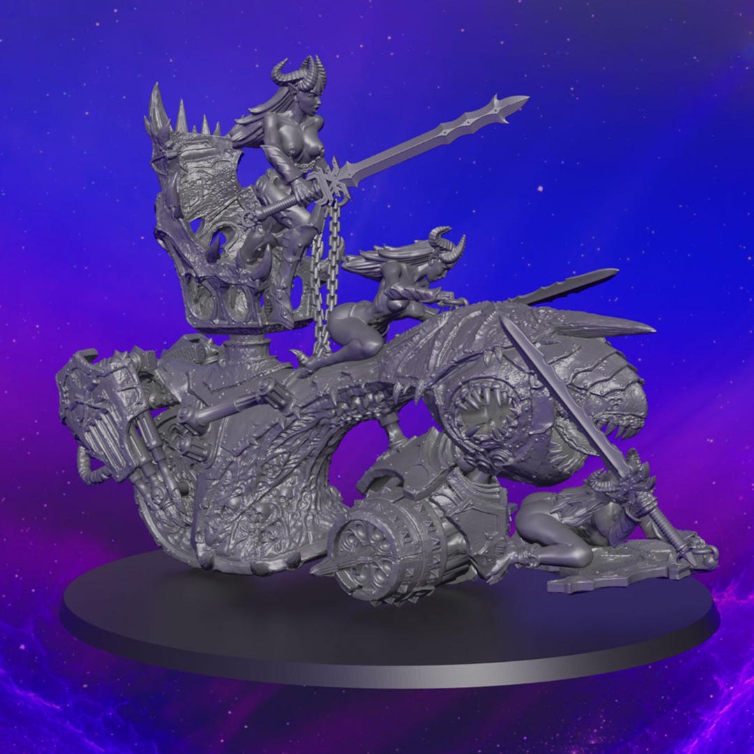 Cannon Throne | Master With Girls, Model-construction, 3D Printed Model ...