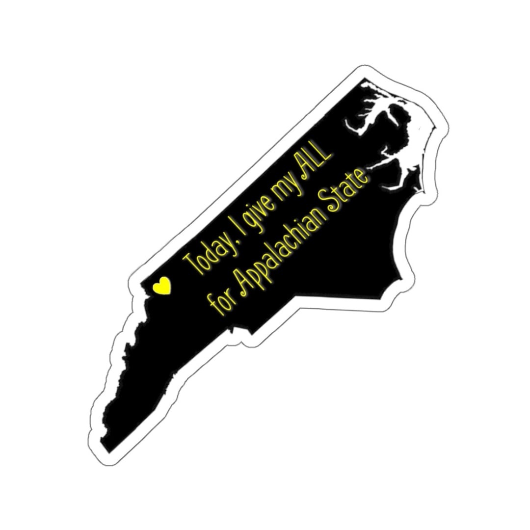 Appalachian State University Sticker | ASU Mountaineers | Today I Give ...
