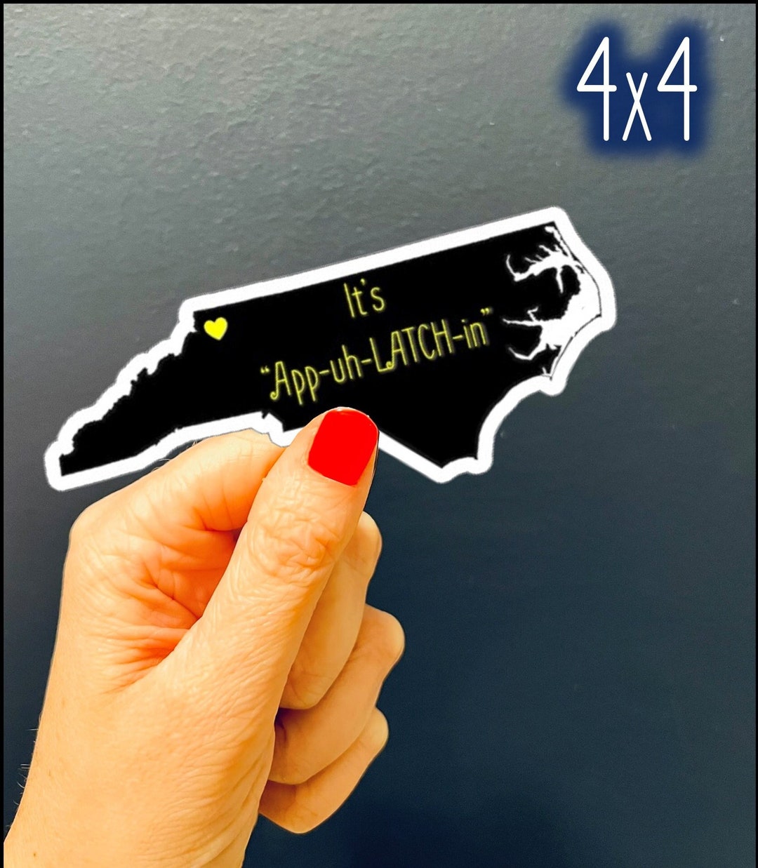 It's App-uh-latch-in Vinyl Sticker | ASU Mountaineers | Boone | North ...