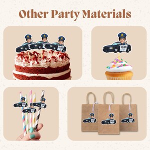 Police Car Cake Topper Police Officer Car Personalized Face Cake Topper ...