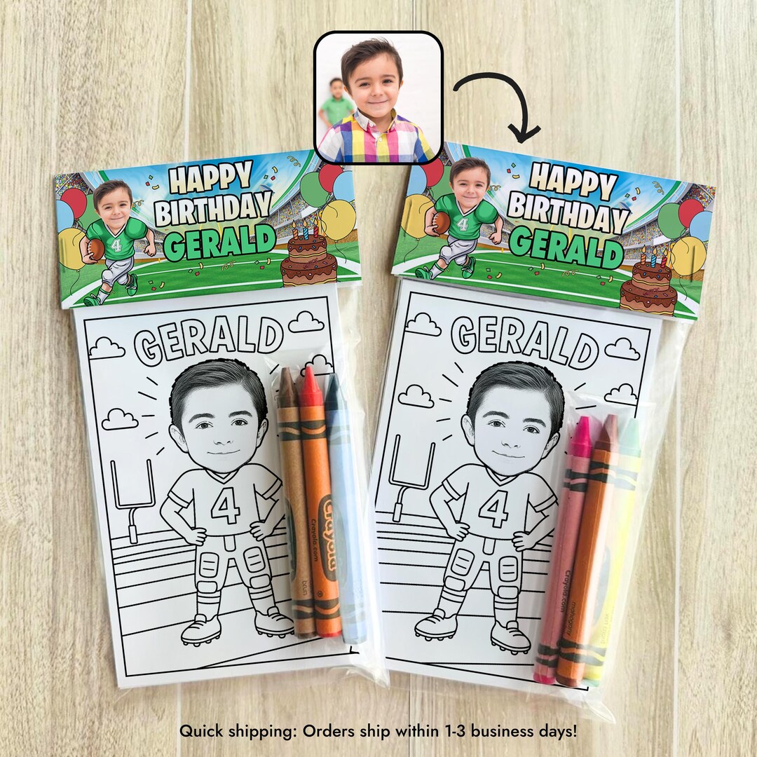 Custom Football Coloring Pages Cartoon Coloring Pages for Kids Party ...