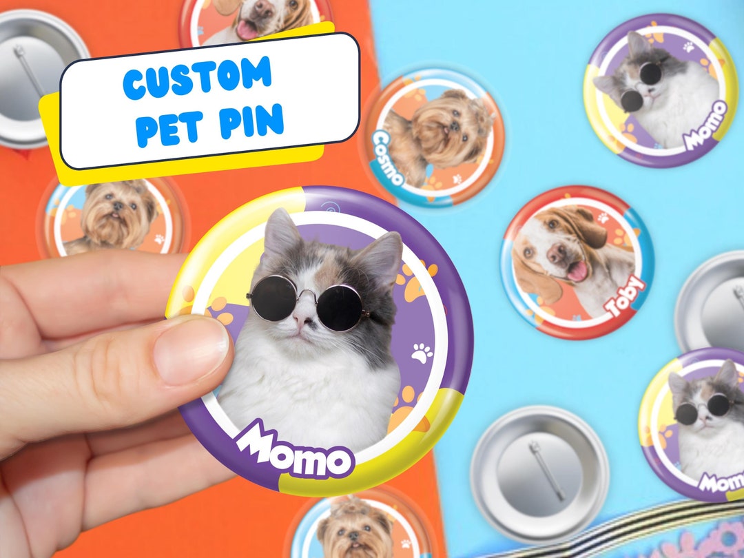 Custom Pet Pin Custom Dog Face Custom Cat Face Personalized Gift - Etsy