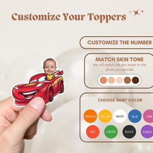 Custom Cupcake Toppers Car Cupcake Toppers Custom Photo Cupcake Toppers ...