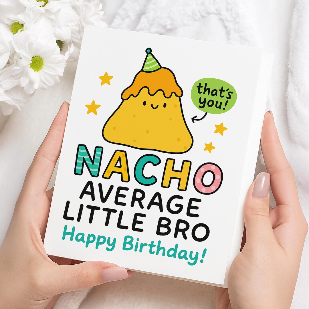 Funny Card Birthday Personalized Card Brother Birthday Card Funny ...