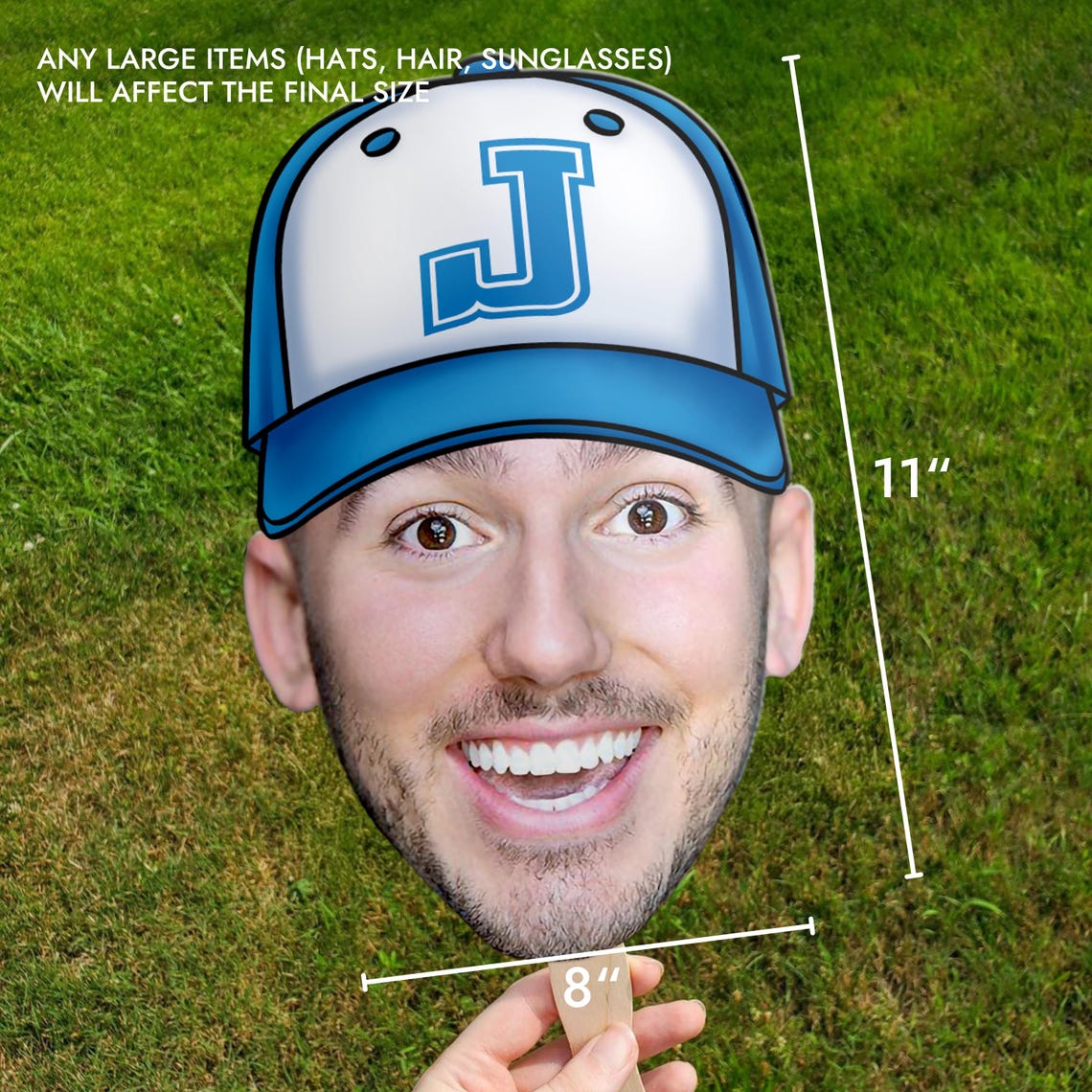 Custom Big Head Cut Out Sports Team Cheering Props Cheer Gift Sports ...