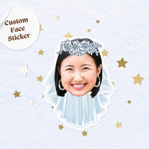 Bride to Be Stickers Bride Face Bachelorette Favors Table Decor ...