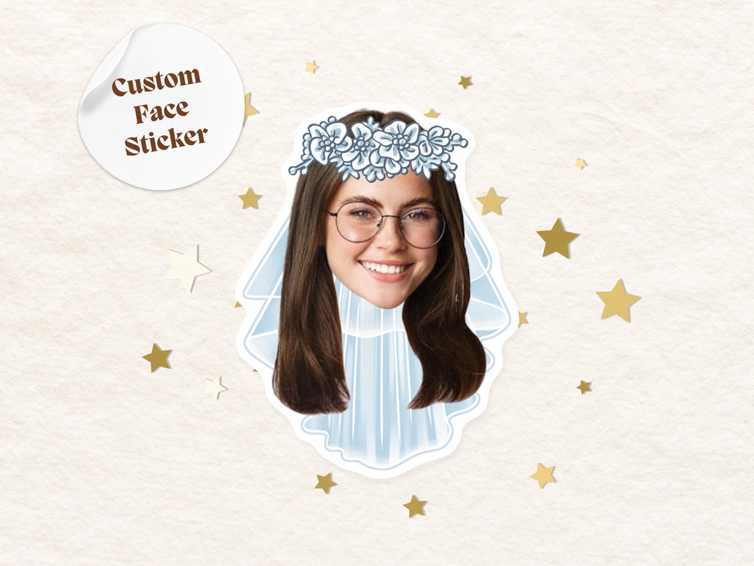 Bride to Be Stickers Bride Face Bachelorette Favors Table Decor ...