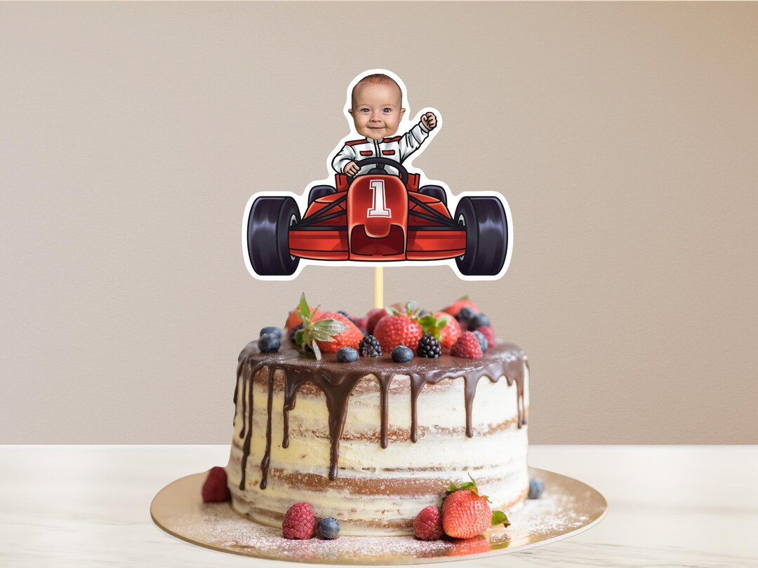Personalized Racing Car Cake Topper Custom Cake Topper Racing Car Party ...