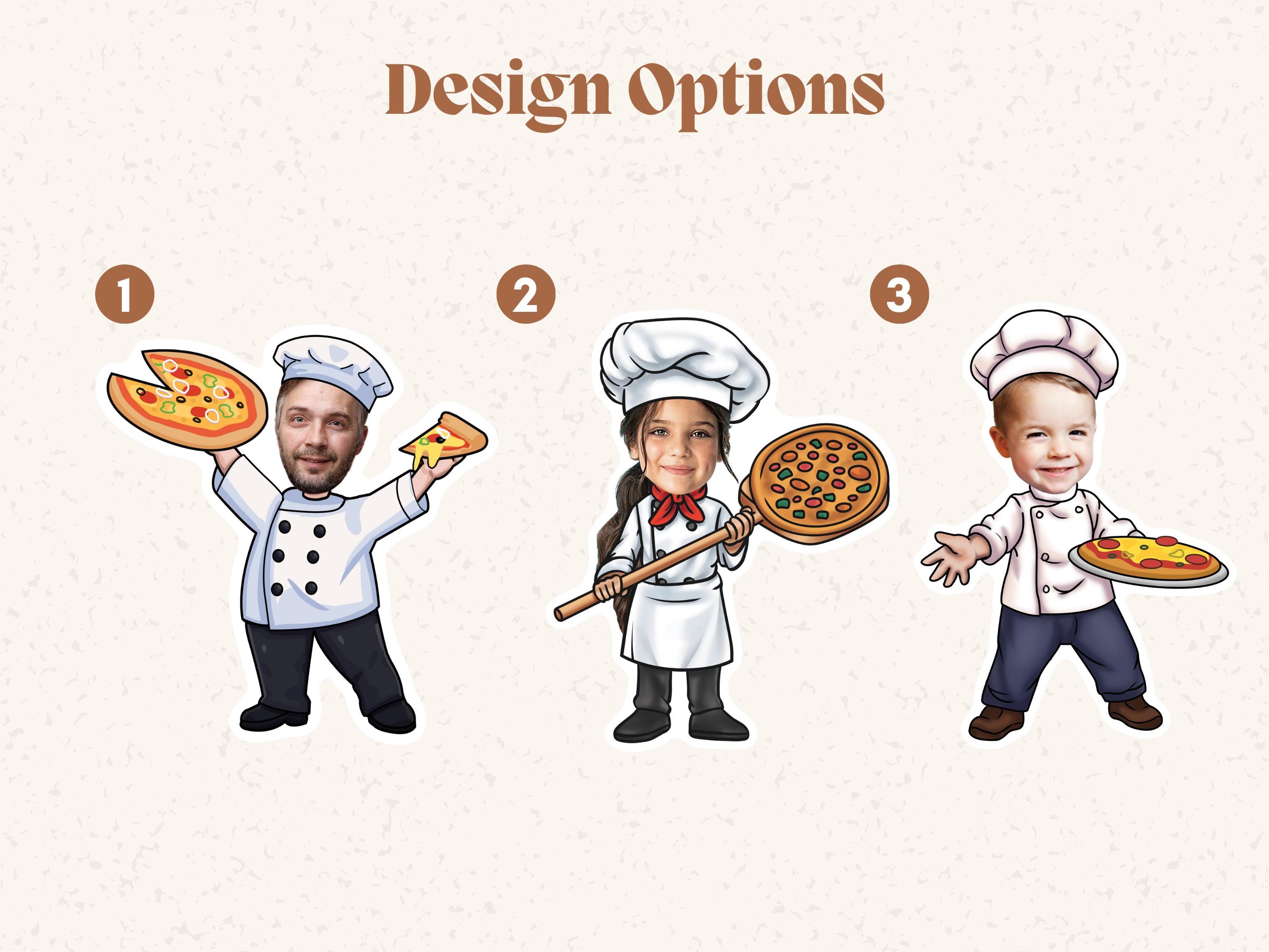 Pizza Chef Cake Topper Pizza Party Personalized Face Cake Topper - Etsy