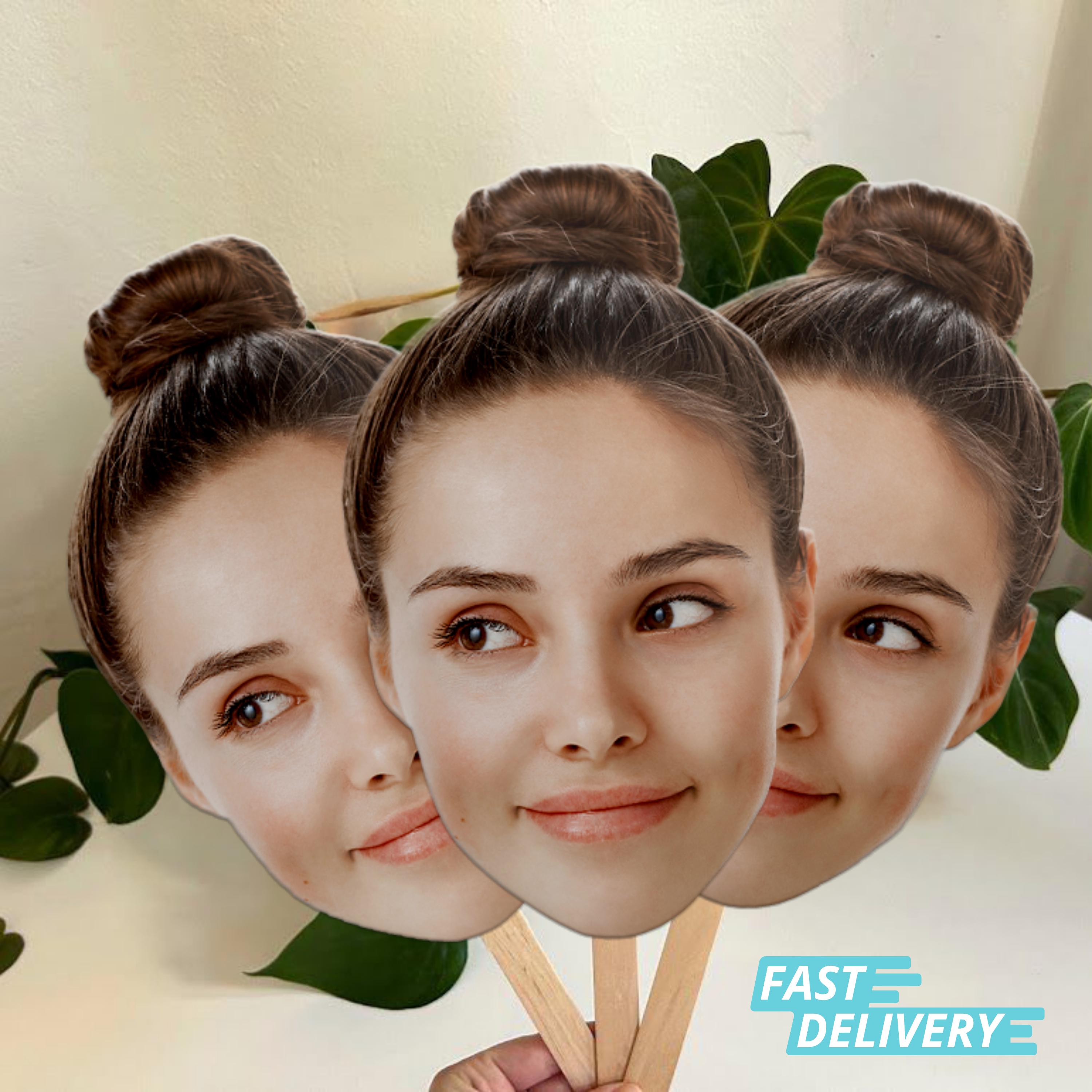 Custom Big Head Cut Out Face on A Stick Photo on Stick Funny Party ...