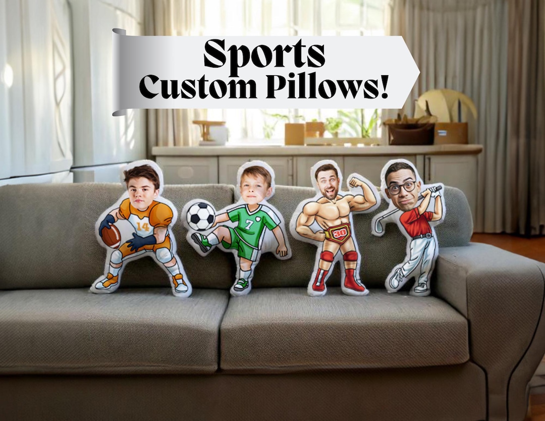 Sports Custom Pillows Football Pillow Wrestling Pillow Soccer Pillow ...