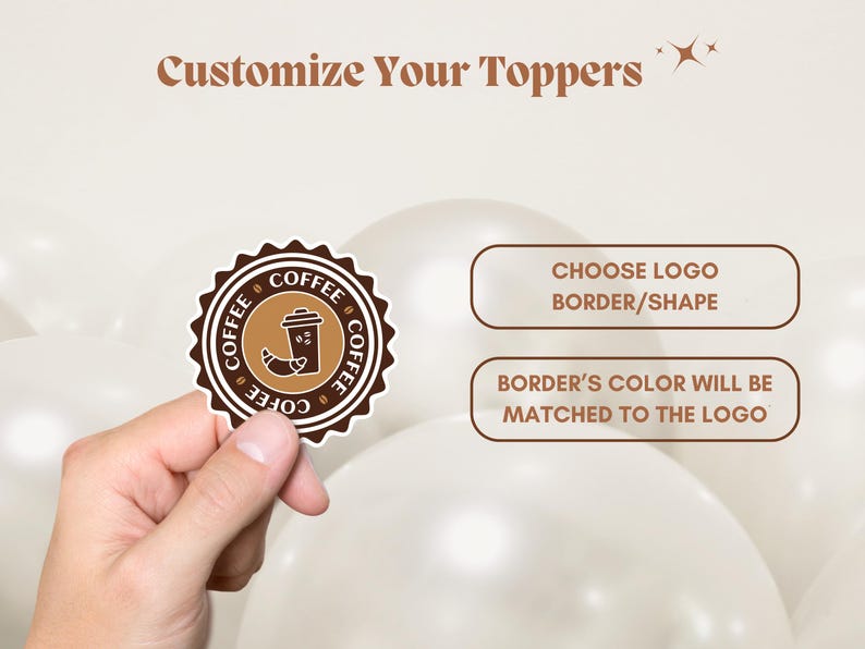 Custom Logo Cupcake Toppers Business Party Decoration Sports Party ...