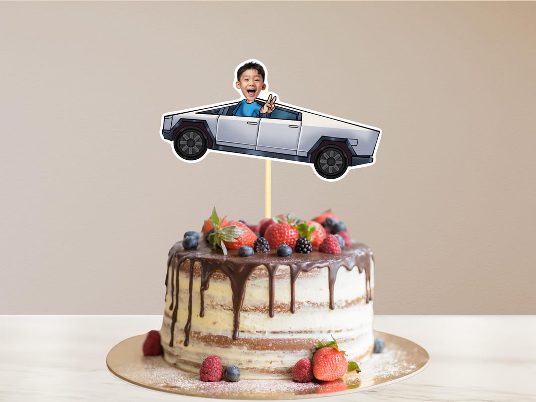 Cyber Truck Cake Topper Car Cake Topper Personalized Party Decoration ...
