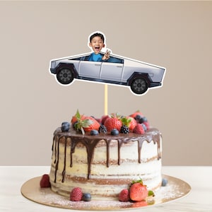 Cyber Truck Cake Topper Car Cake Topper Personalized Party Decoration ...