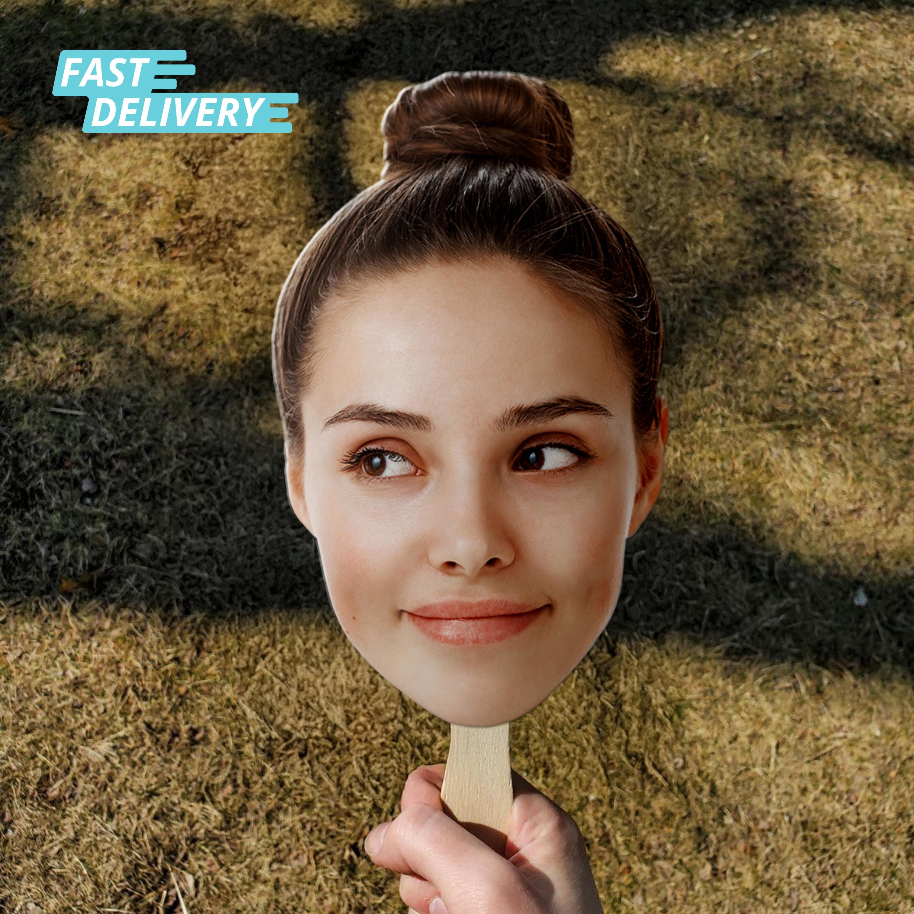Custom Big Head Cut Out Face on A Stick Photo on Stick Funny Party ...
