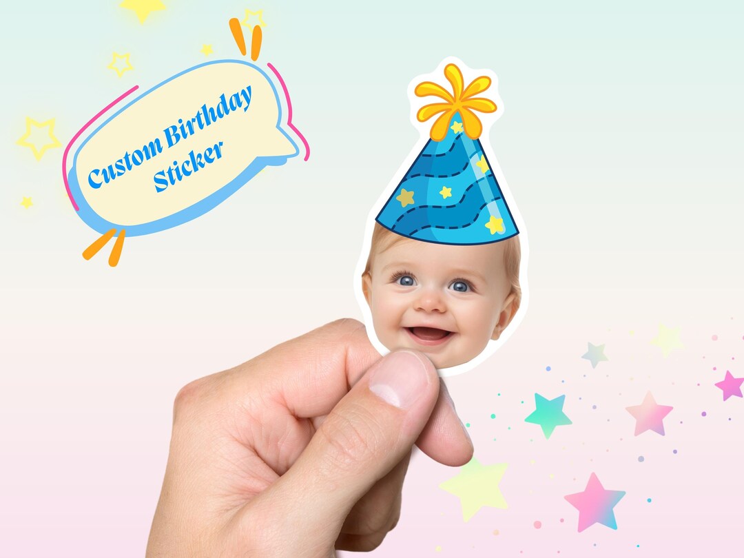 Personalized Happy Birthday Stickers Goody Bag Stickers Custom Birthday ...