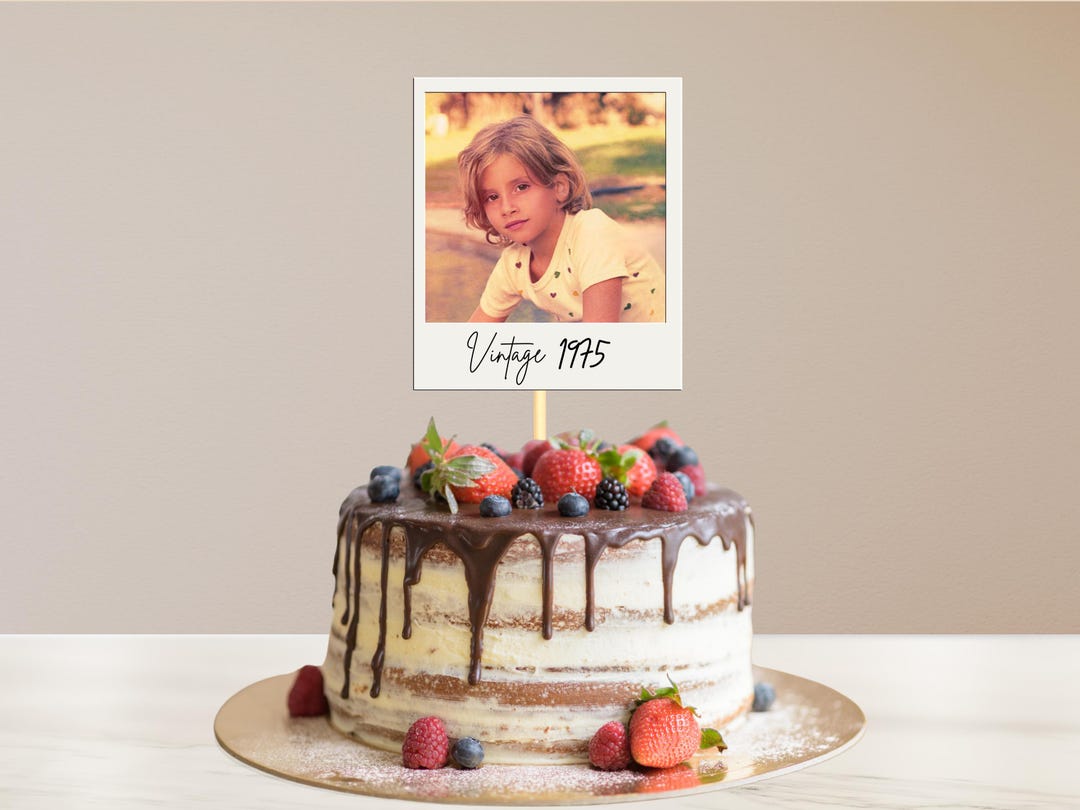 Custom Photo Cake Toppers Personalized Cake Toppers Personalized 40th ...