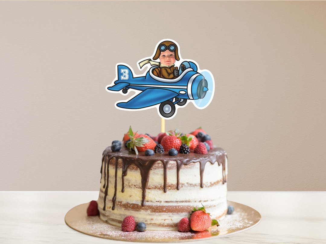 Vintage Airplane Cake Topper - Etsy