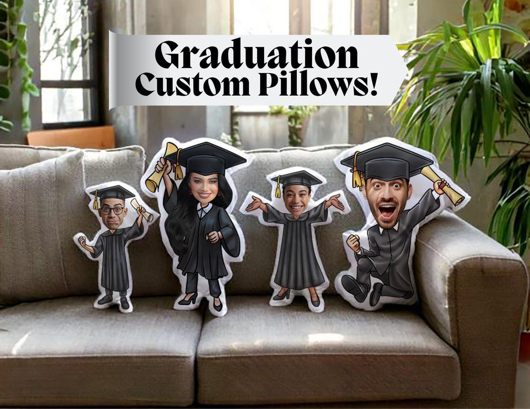 Graduation Custom Shaped Pillows Custom Gift Photo Pillow Kindergarten ...