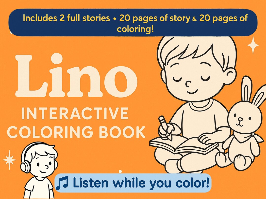 Interactive Coloring Book With Audio & Video: 2 Magical Stories ...