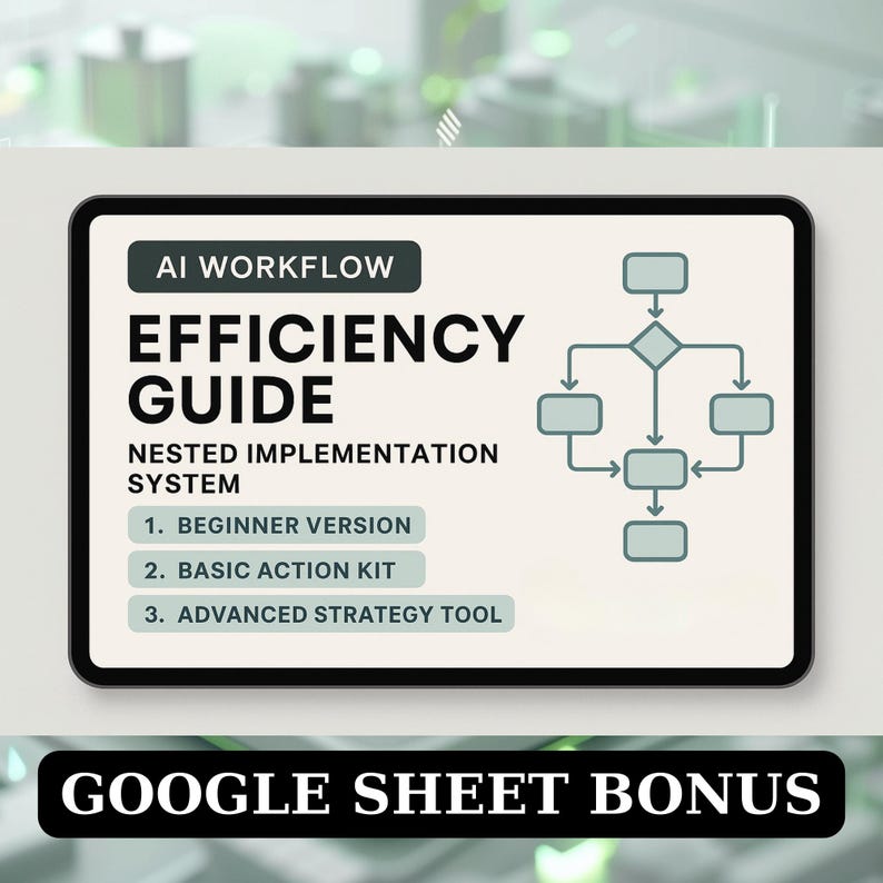 AI Automation Workflows Guide + Productivity Tracker for Solopreneurs ...