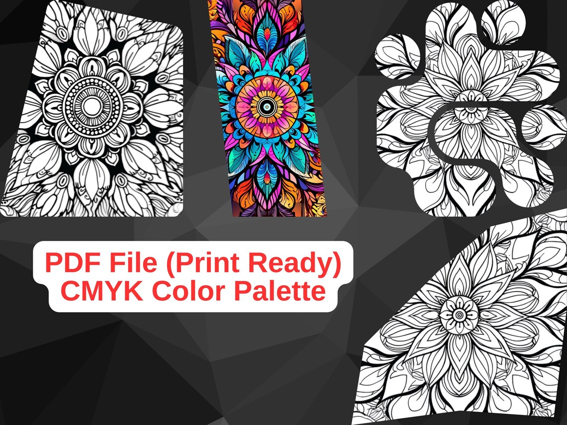250 Mandala Coloring Pages Digital Coloring Book for Adults Printable ...
