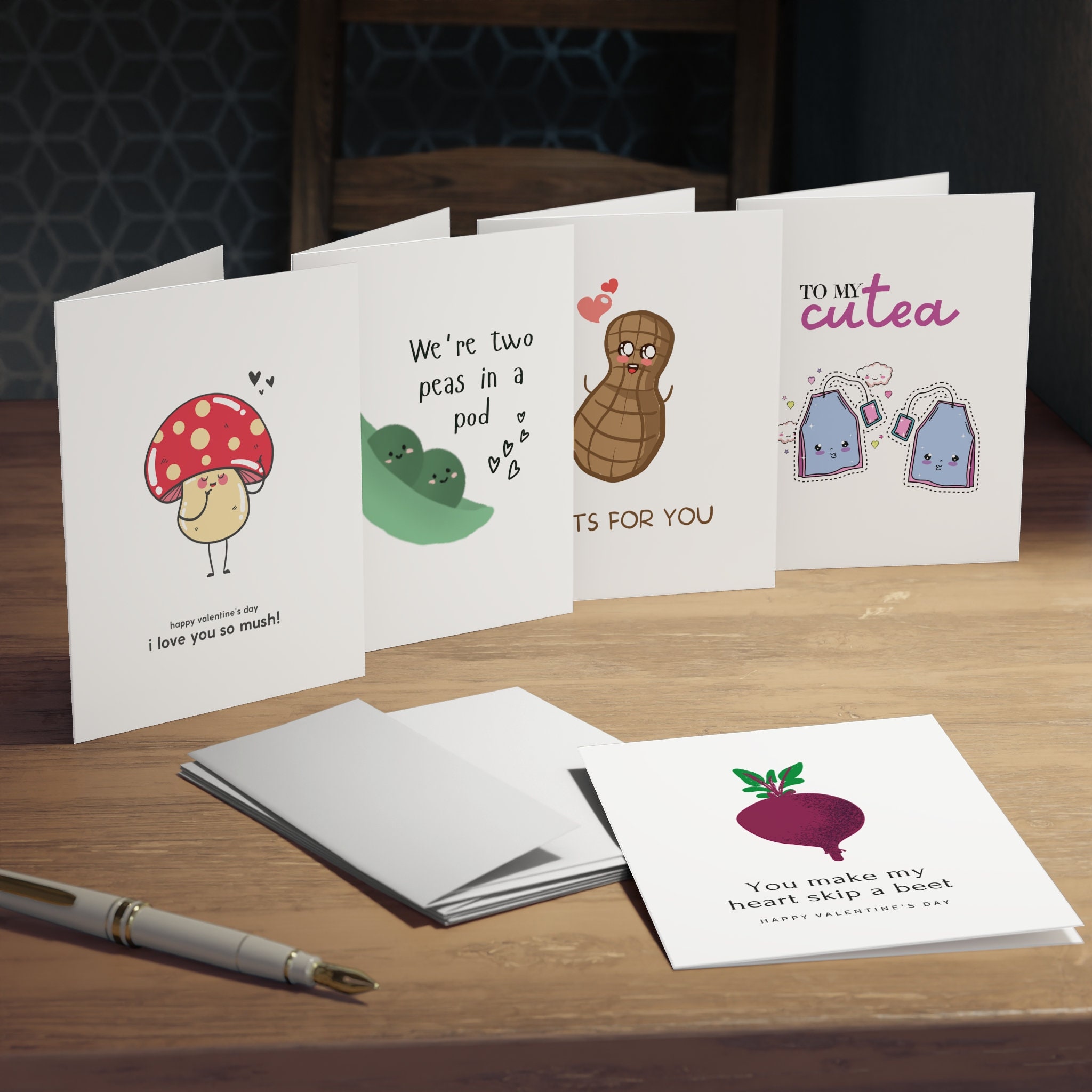 Valentine's Day Card Bundle Love Harvest: 5-pack With Veggie full ...