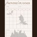 Magical Dragon Themed Monthly Planner PDF, Printable & Fillable, A4 ...