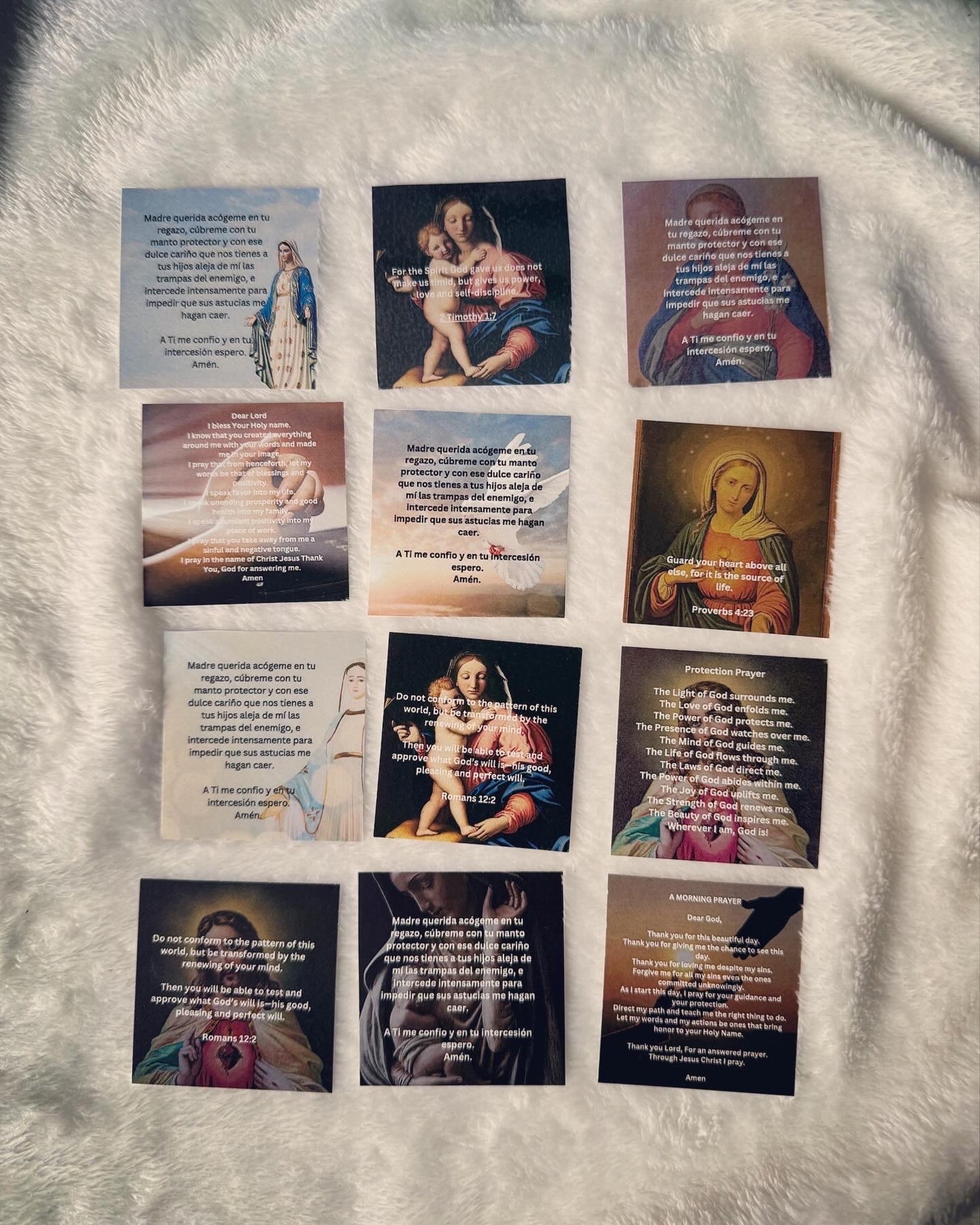 Hand Sewn Small Pocket Altar With Religious Charms and a Prayer - Etsy