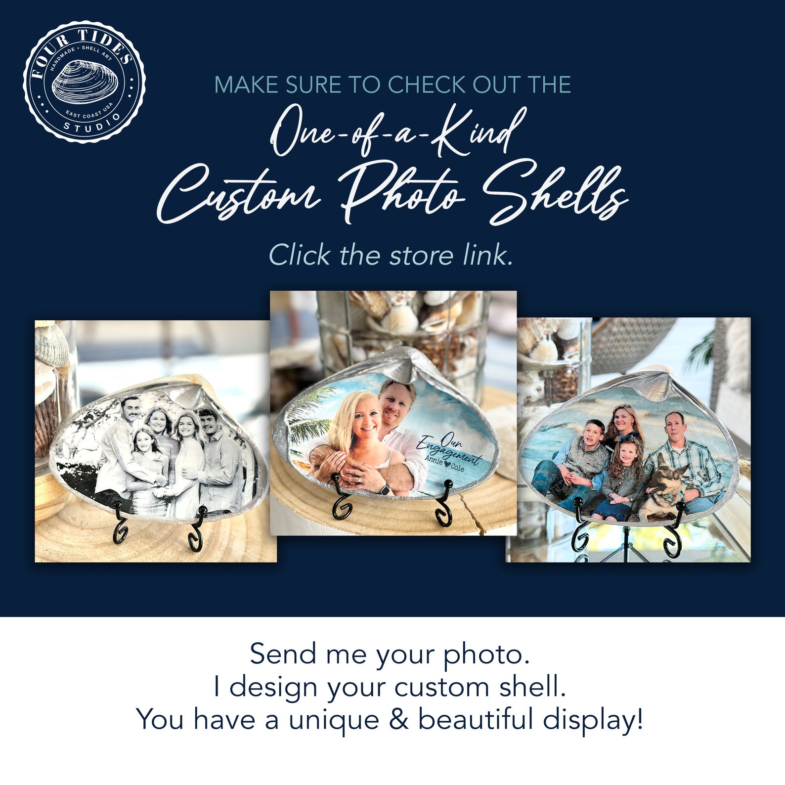 Tropical Sea Turtle Clam Shell Ring Dish With Gold or Silver Gilded ...