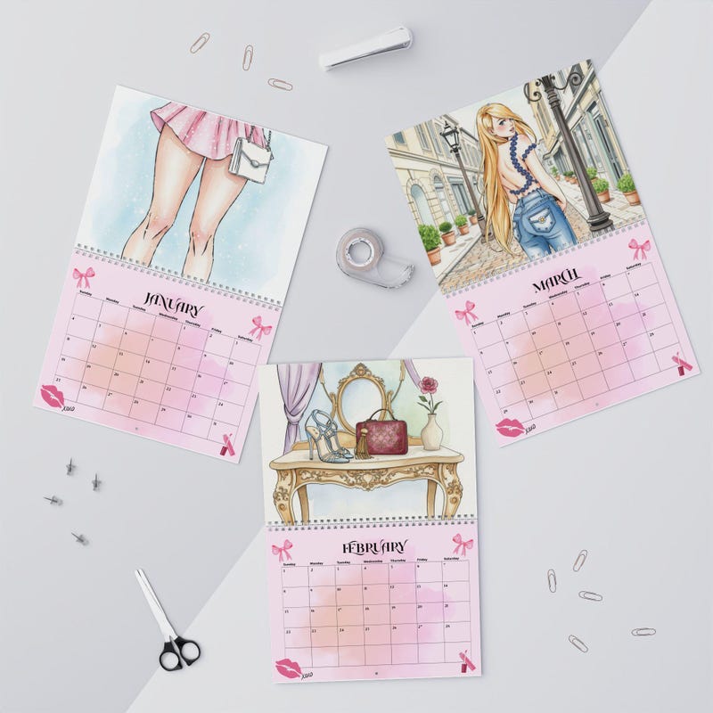 2026 Girly Calendars - Etsy