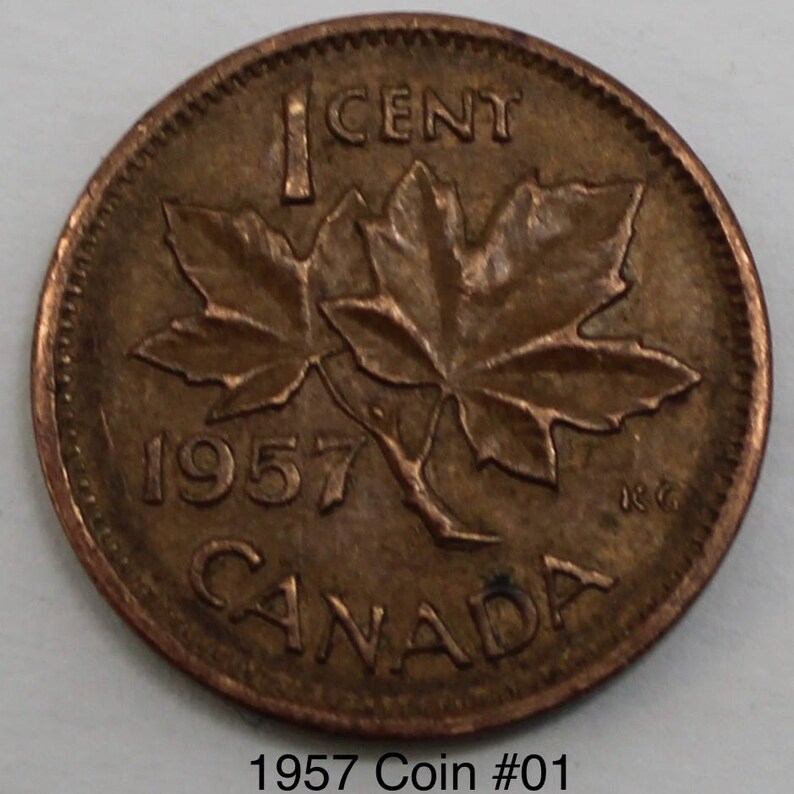 Canada 1957 1 Cent - Etsy