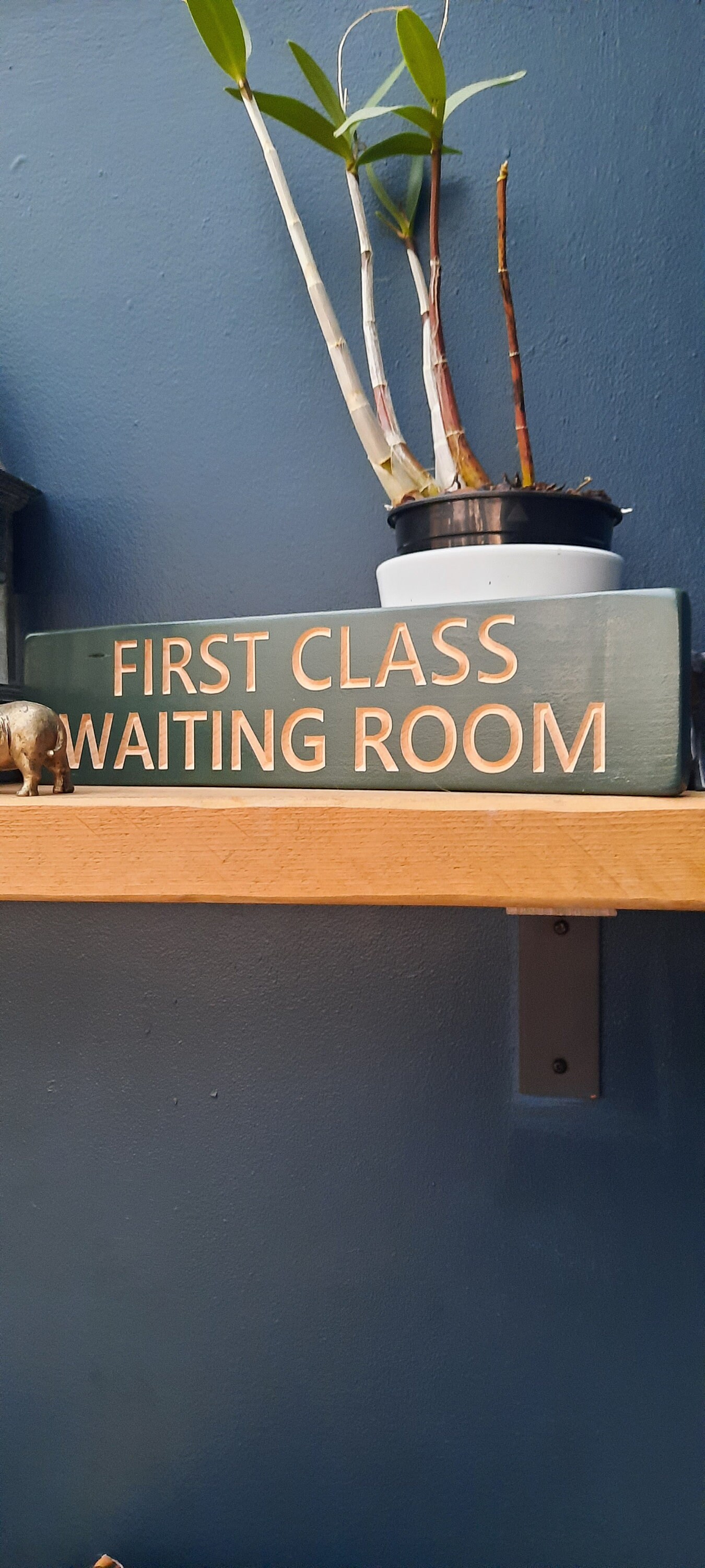 Carved and Painted First Class Waiting Room Sign - Etsy
