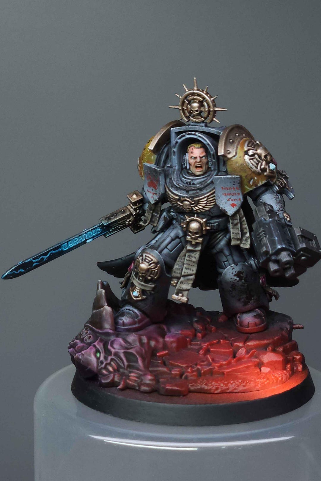 Warhammer40k : Space Wolves Captain in Terminator Armour Well Painted ...