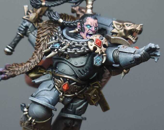Warhammer40k Space Wolves Ragnar Blackmane Well Painted - Etsy