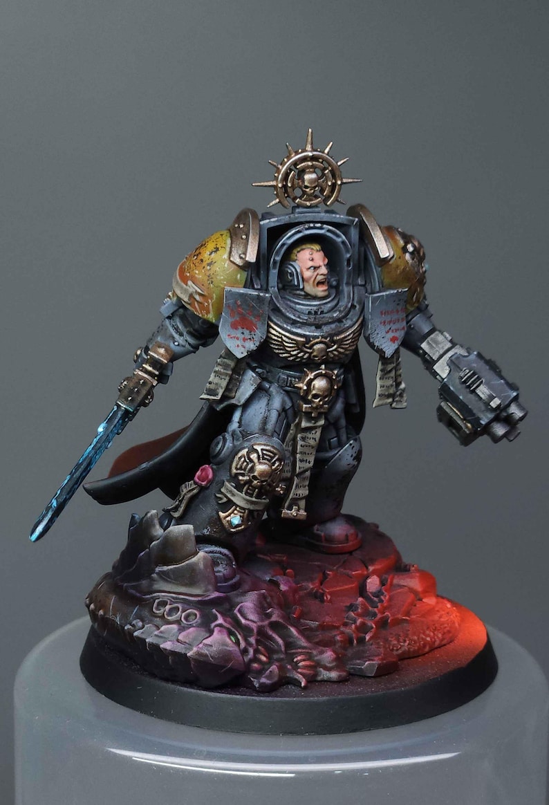 Warhammer40k : Space Wolves Captain in Terminator Armour Well Painted ...