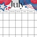 Printable Undated Monthly Calendar - Etsy