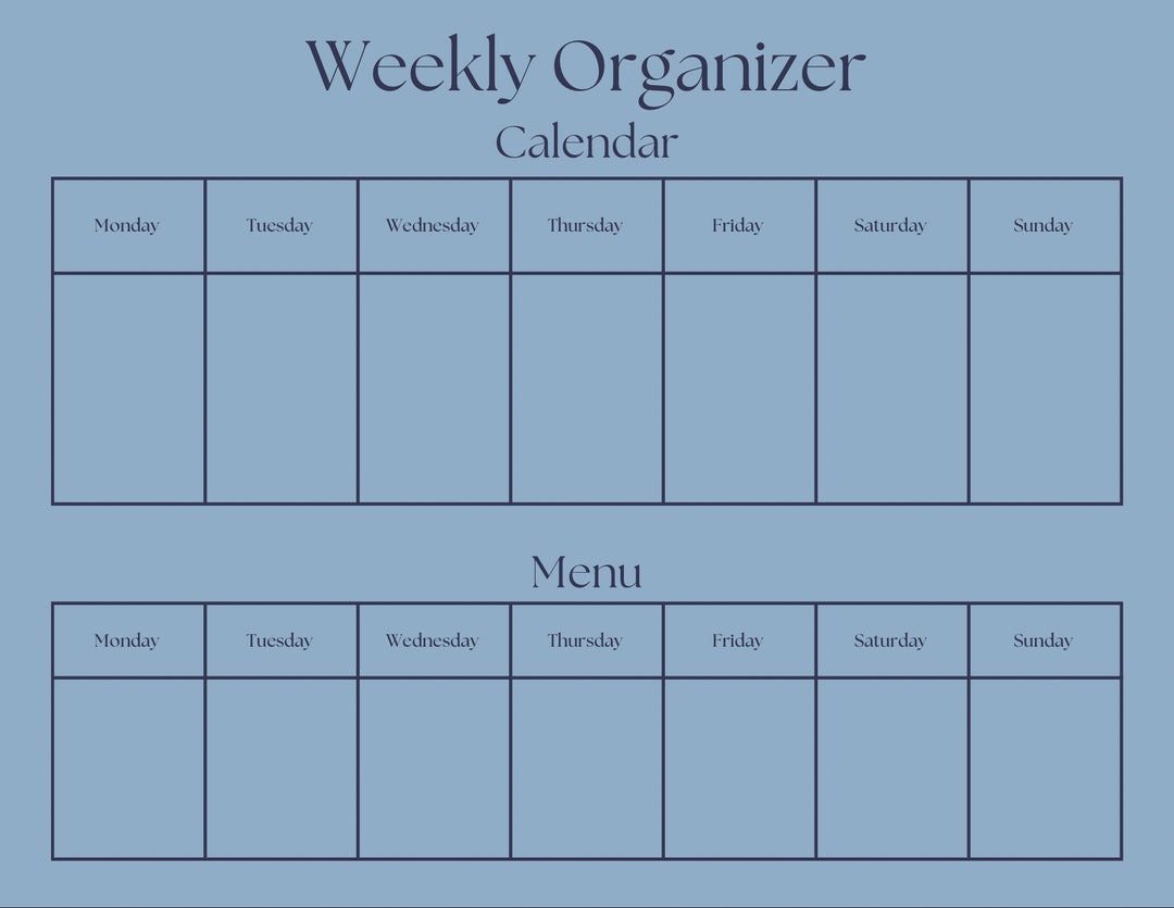 Weekly Organizer - Etsy