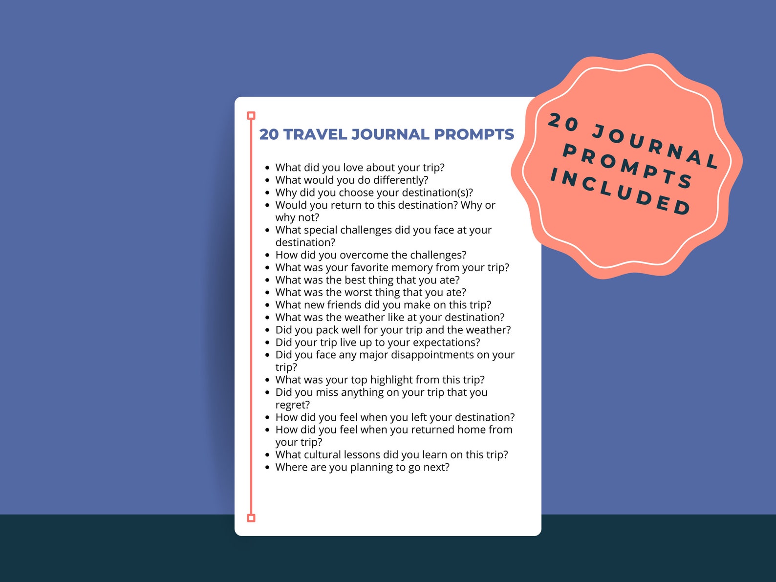 Travel Journal Printable, Travel Diary PDF, Digital Travel Journal ...