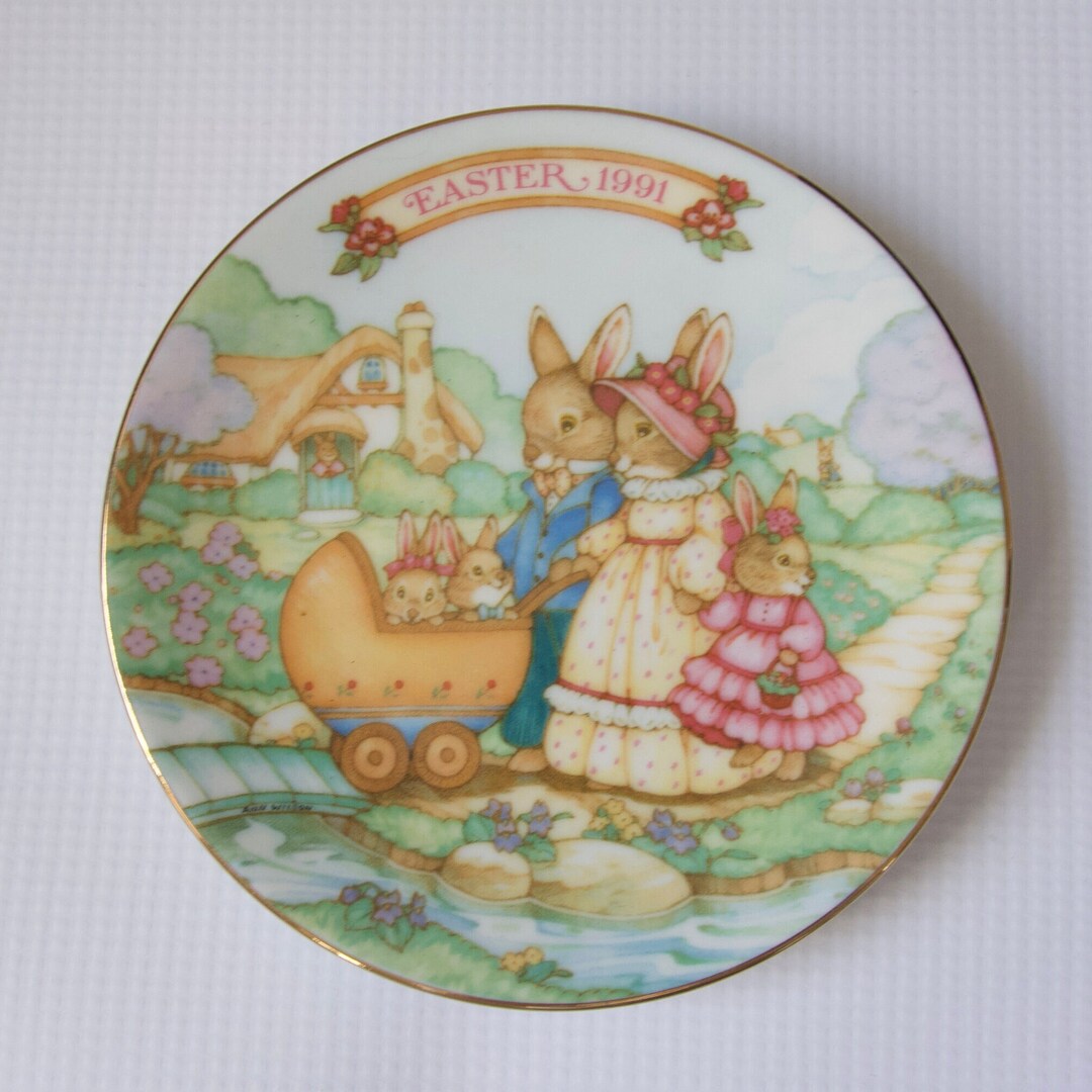 1991 Springtime Stroll Mini Easter Plate - Etsy