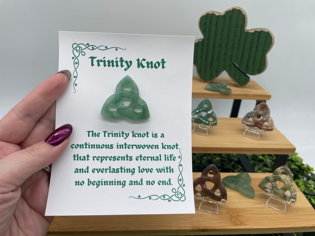 Trinity Knot Crystal Irish Ireland Celtic Gem Natural Stone Outlander ...