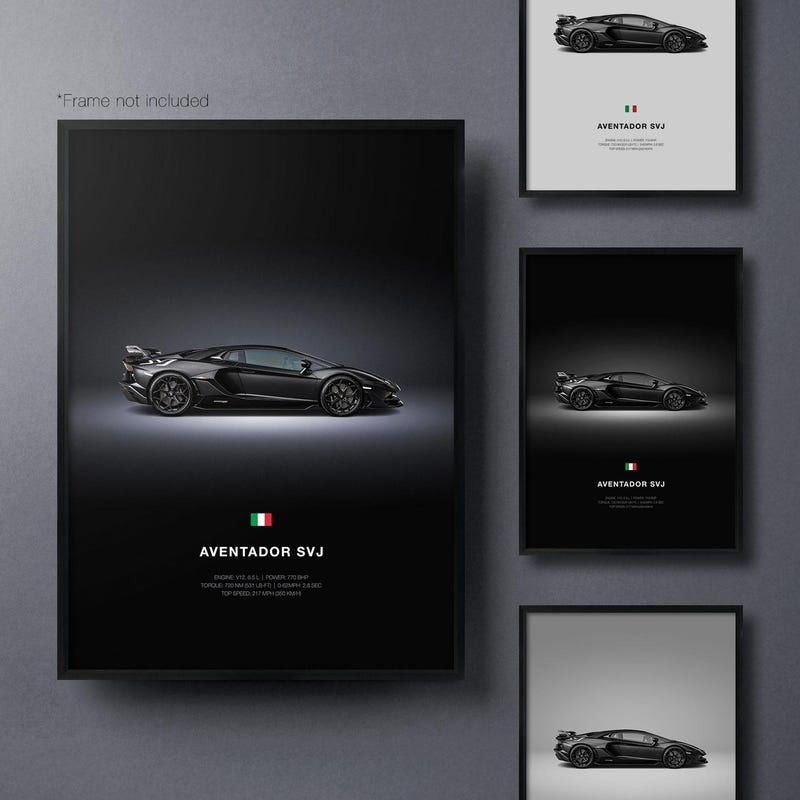 Aventador Poster Framed - Etsy UK