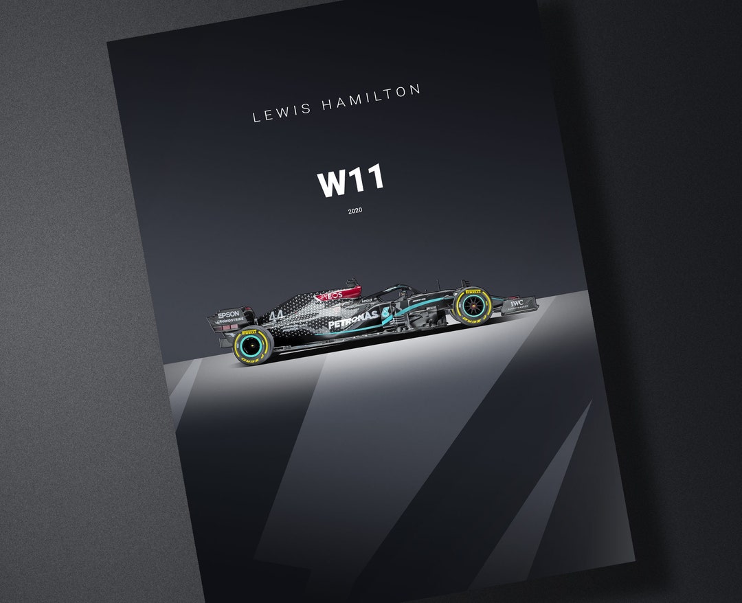 Lewis Hamilton 2020 Mercedes-amg F1 W11 F1 2020 Poster Print Car Poster ...