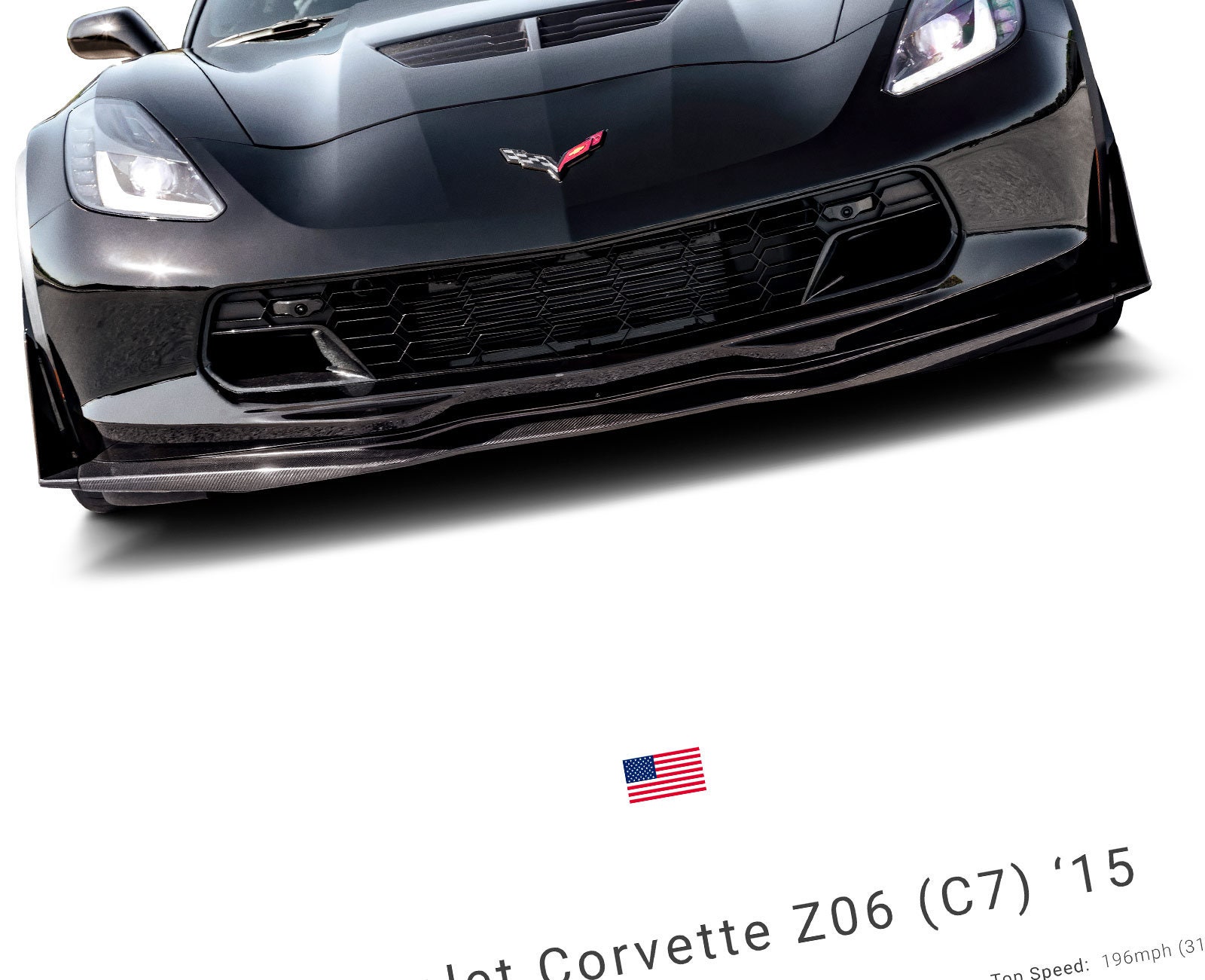 Chevrolet Corvette Z06 C7 Poster Print Car Poster Car Wall Art - Etsy