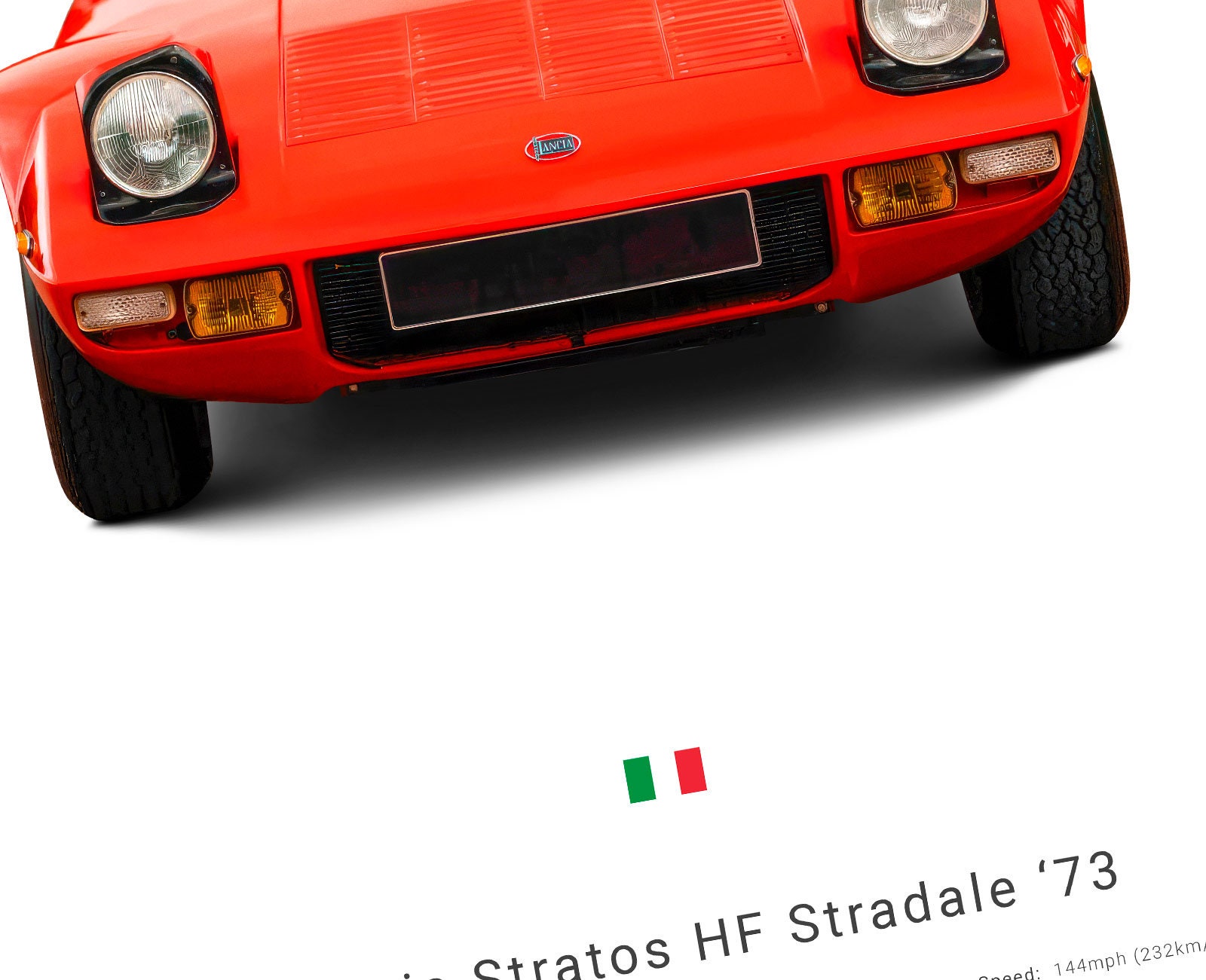 Lancia Stratos HF Stradale Poster Print Car Poster Car Wall Art - Etsy