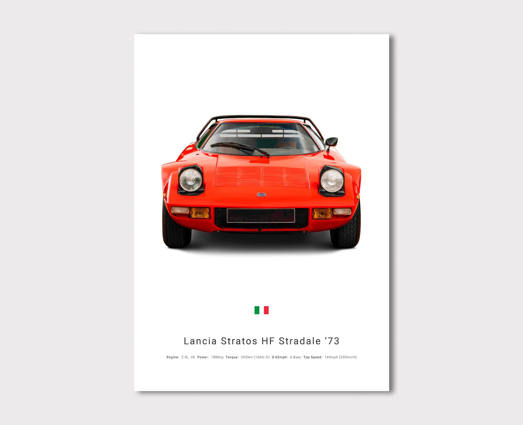Lancia Stratos HF Stradale Poster Print Car Poster Car Wall Art - Etsy
