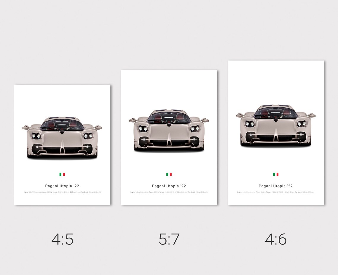 Pagani Utopia Poster Print Car Poster Car Wall Art - Etsy