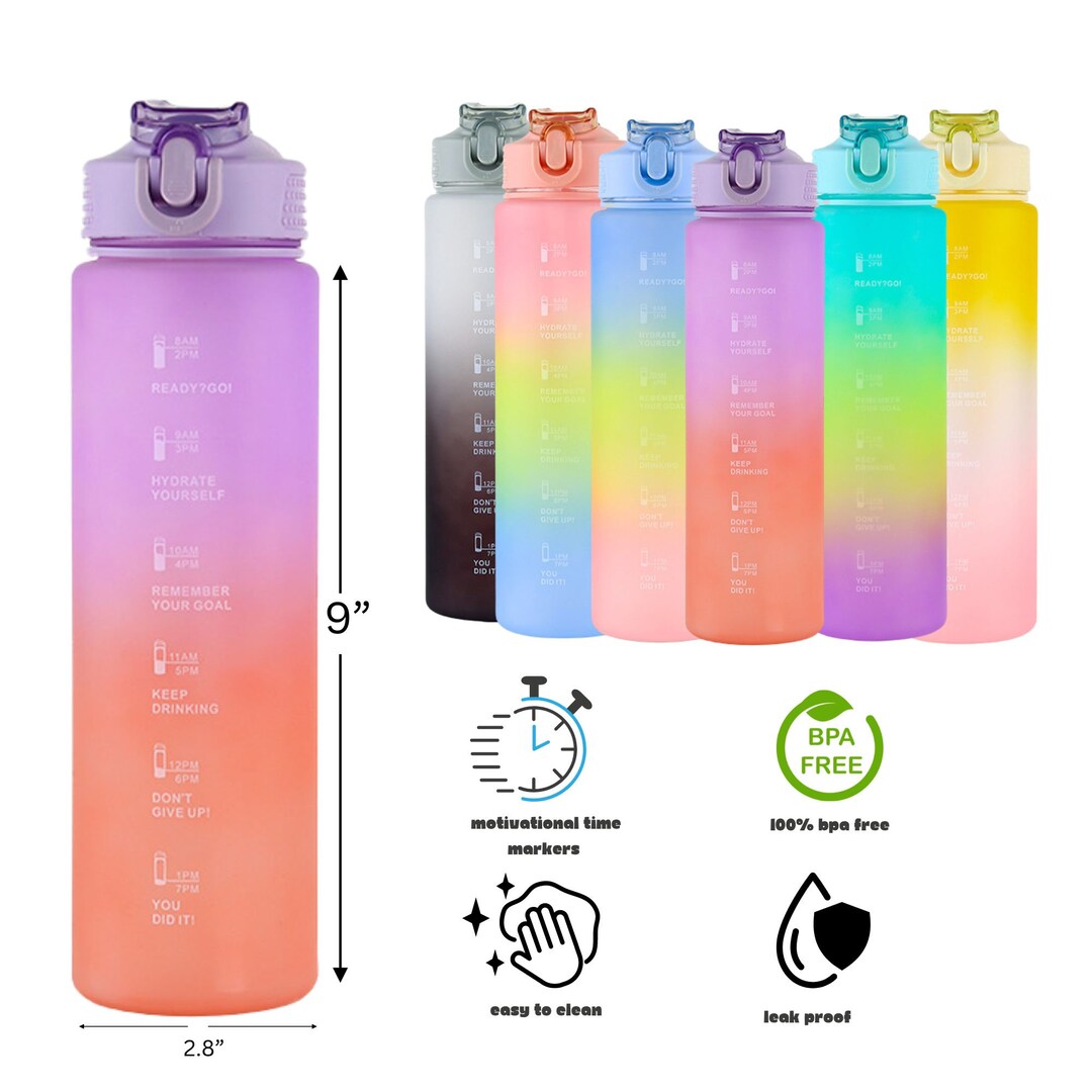 1 Litre Motivational Water Bottle - Etsy