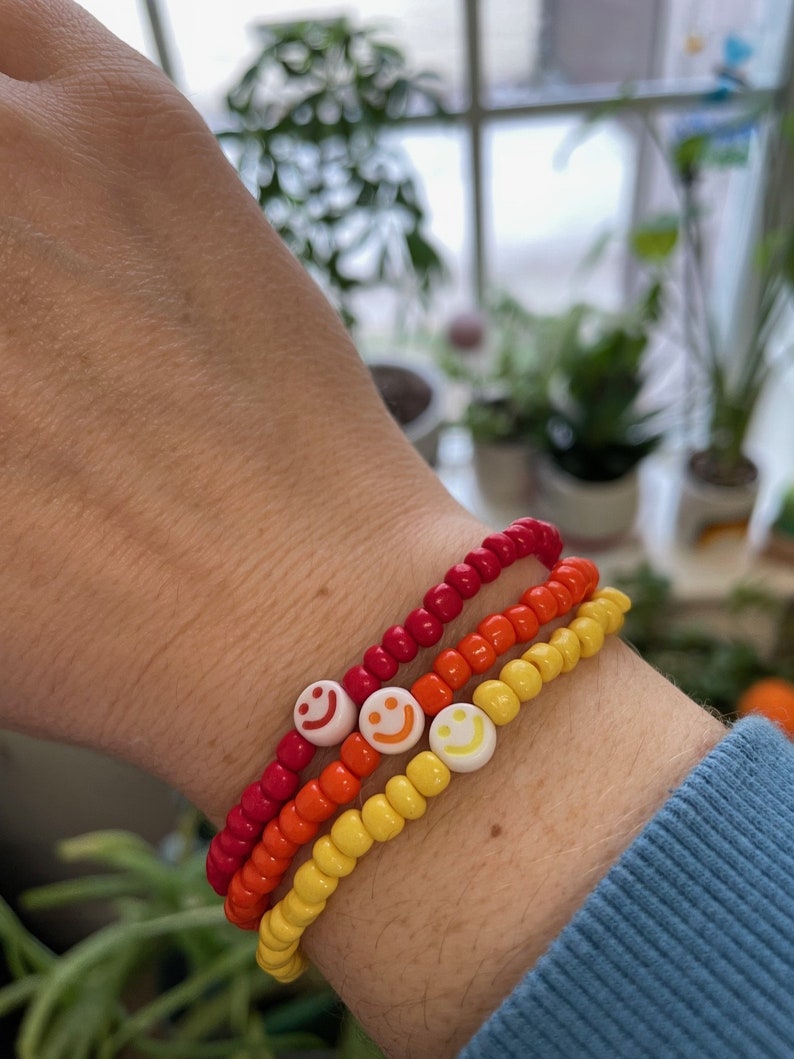 Smiley Face Bracelets, Friendship, Gift, Jewelry, Spring, Summer ...
