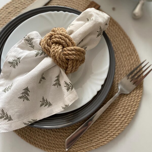 Jute Tablecloth - Etsy